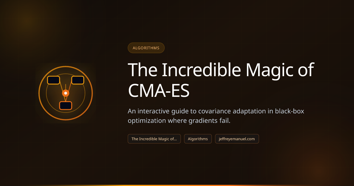 The Incredible Magic of CMA-ES | Jeffrey Emanuel