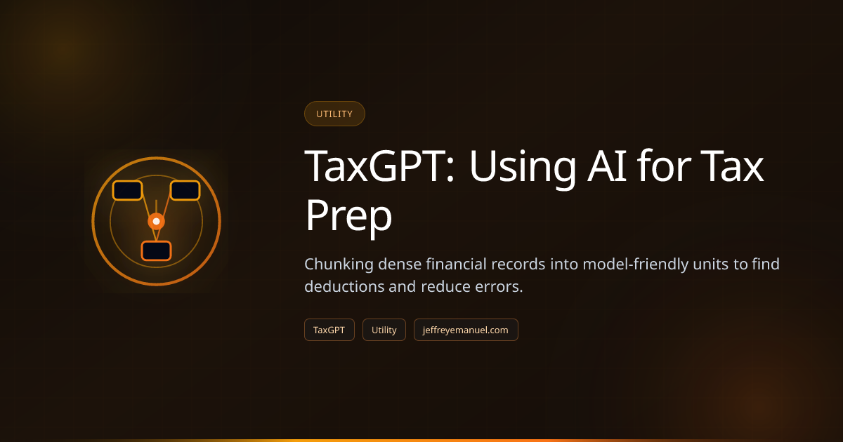 TaxGPT: Using AI for Tax Prep
